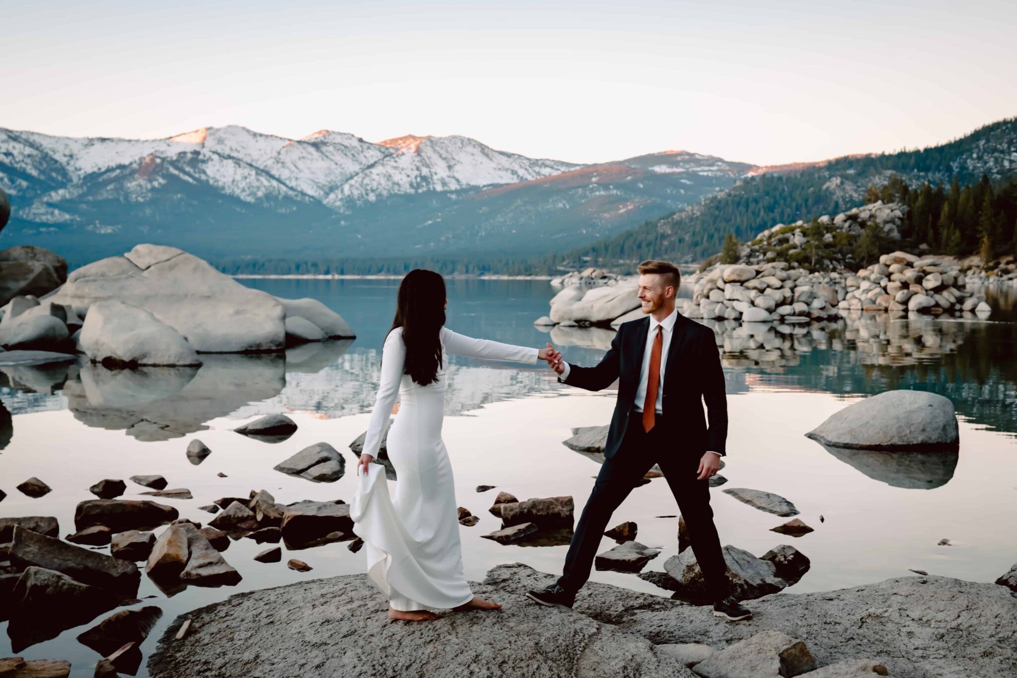 Lake Tahoe Elopement - Sand Harbor | Mindful Media Photography